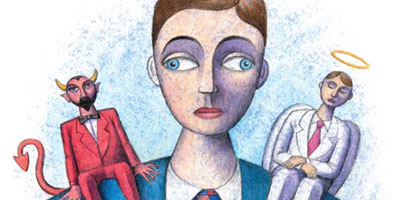 Angel And Devil On Shoulder Origin